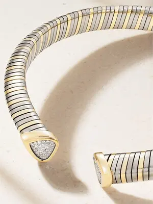 Marina B Trisola 18-karat Titanium And Diamond Necklace - Gold