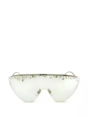 Givenchy Runway Crystal-embellished Sunglasses - Silver