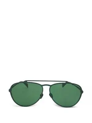 Yohji Yamamoto Pilot Frame Sunglasses - Green