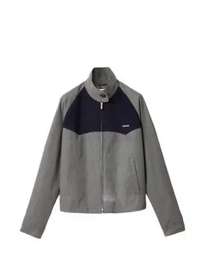 Miu Miu Gingham Check Blouson Jacket