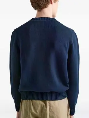 Prada Cotton Crew Neck Sweater