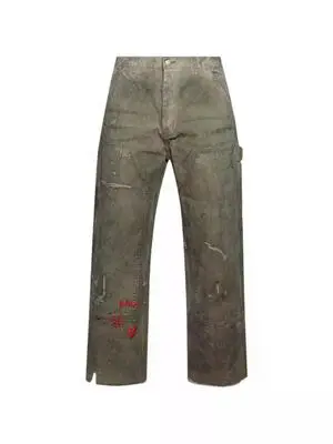 PALY Waxed-canvas Double-knee Trousers
