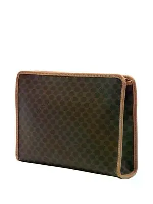 Celine Macadam Coated Canvas Clutch Bag