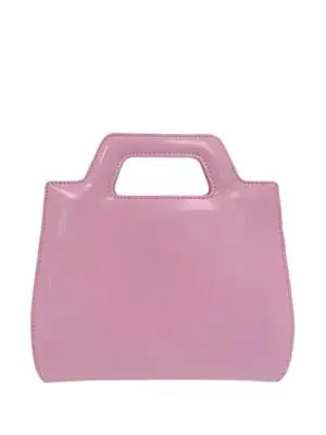 FERRAGAMO Micro Brushed Calfskin Wanda Top Handle Bag - Pink