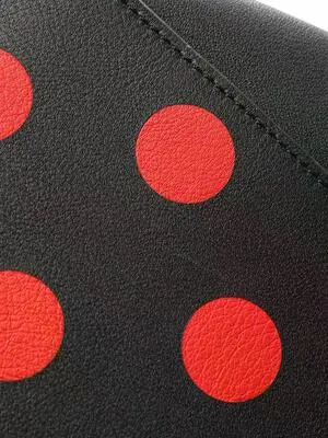 Loewe Medium Leather Polka Dot Hammock Bag Satchel - Black