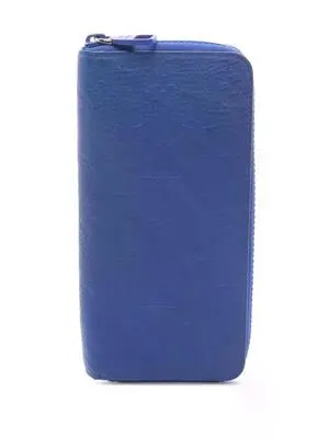 LOUIS VUITTON 2010-2026 Monogram Empreinte Vertical Zip Around Wallet Long Wallets - Blue