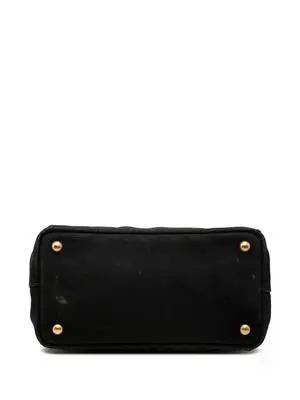 Prada Canapa Logo Satchel - Black