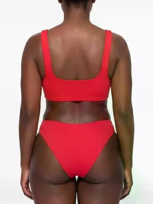 Moschino Lace-up Bikini Top