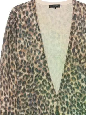 Barbara Bui Leopard Print Cardigan