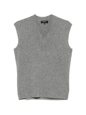 Barbara Bui Ribbed-neck Vest