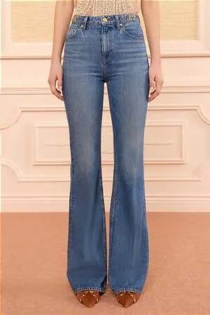 Ulla Johnson Colette High Rise Straight Leg Jeans