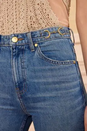 Ulla Johnson Colette High Rise Straight Leg Jeans