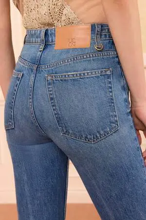 Ulla Johnson Colette High Rise Straight Leg Jeans