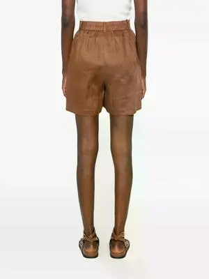 MC2 SAINT BARTH Maggy Elasticated-waistband Shorts - Brown