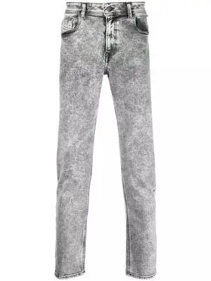 DIESEL® Marble-pattern Skinny Jeans - Grey