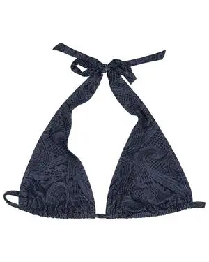 LORDS OF HARLECH Raquel Crochet Paisley Bikini Top - Black