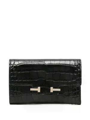 TOM FORD T-embellishment Wallet - Black
