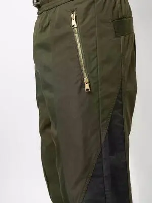 DIESEL® Satin-panelled Drawstring Trousers