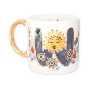 SHERIE BOUTIK W Joy Alphabet Mug Sb X Wb - Yellow