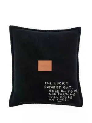 Loewe Cat-motif Square Cushion