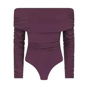 CELESTINE & MAE Florentina Bodysuit In Tulipwood - Purple