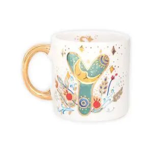 SHERIE BOUTIK Y Joy Alphabet Mug Sb X Wb - Yellow