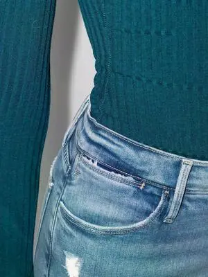 FRAME Le High Flared Jeans - Blue