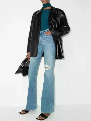 FRAME Le High Flared Jeans - Blue