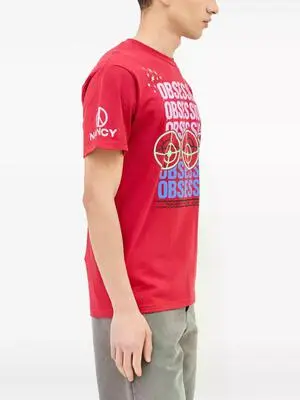 Nancy Ganz Text-print Crew-neck T-shirt