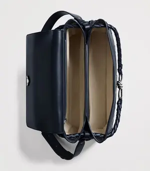 Bottega Veneta Andiamo Fold-over Messenger Bag - Blue