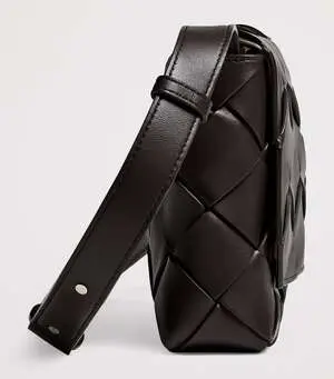 Bottega Veneta Intreccio Leather Cross-body Bag - Brown