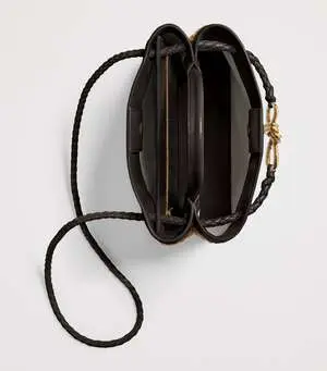 Bottega Veneta Small Raffia Andiamo Top-handle Bag