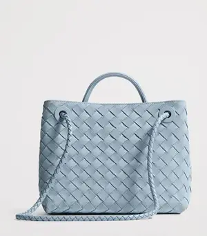 Bottega Veneta Small Suede Andiamo Top-handle Bag - Grey