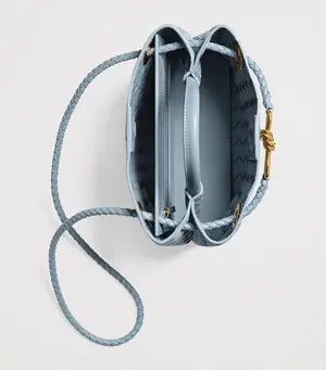 Bottega Veneta Small Suede Andiamo Top-handle Bag - Grey
