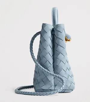 Bottega Veneta Small Suede Andiamo Top-handle Bag - Grey