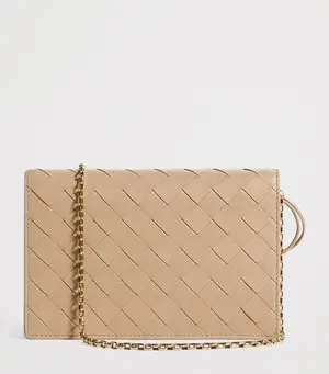 Bottega Veneta Leather Andiamo Chain Wallet