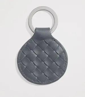 Bottega Veneta Leather Intrecciato Keyring