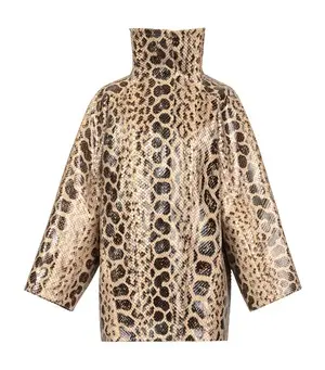 Alaïa Python Skin Layered Coat