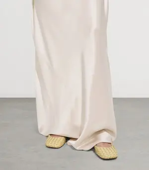 Bottega Veneta Lambskin Charlotte Ballet Flats - Yellow