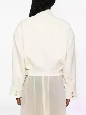 Sportmax Cropped Jacket With Buckle Detail