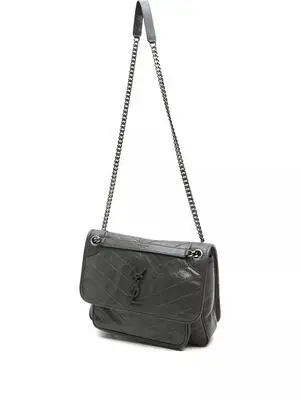 Saint Laurent Medium Niki Shoulder Bag - Grey