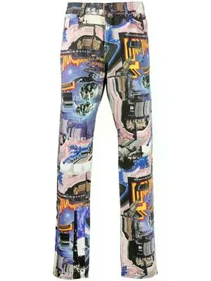 DIESEL® D-kras Graphic Print Jeans