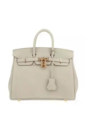 Hermès Birkin 25 Handbag In Light Togo Leather - Grey