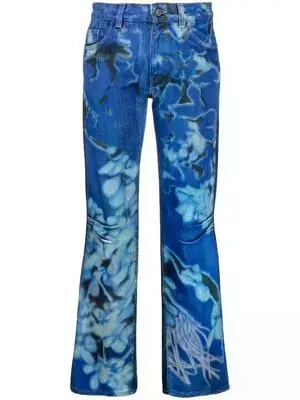 Paula Canovas Del Vas Graphic-print Denim Jeans