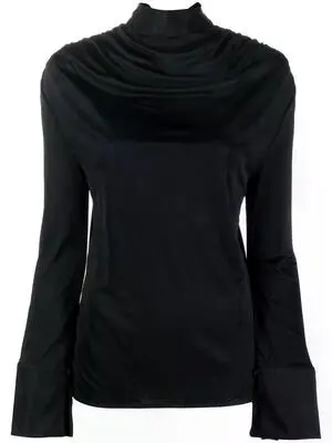 Viktor & Rolf Draped Detail Long Sleeve Blouse