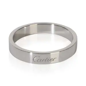 Cartier 4mm C De Band Ring - Platinum