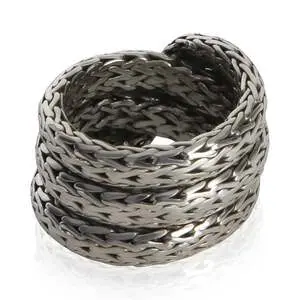 John Hardy Sterling Silver Classic Chain Crossover Ring