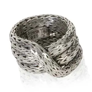 John Hardy Sterling Silver Classic Chain Crossover Ring - Sterling_silver