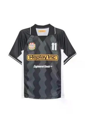 REPLAY Graphic Print T-shirt - Grey