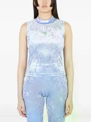 PERKS AND MINI Crushed Velvet Mock Neck Top